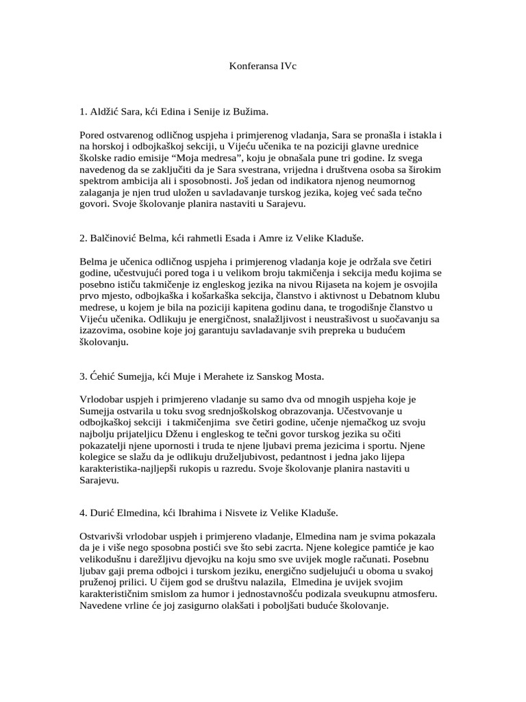 Konferansa IVc | PDF