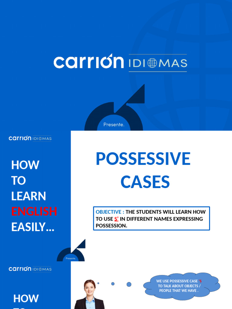 Carrion Idiomas - Possessive Cases | PDF