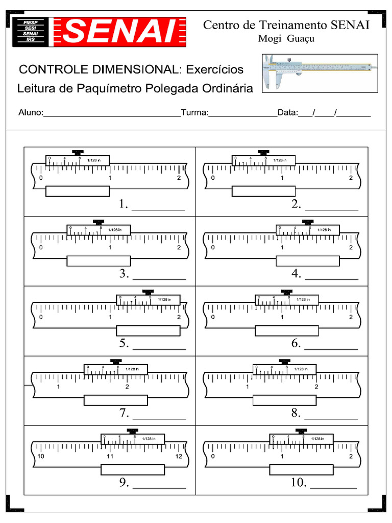 2.5 Paquimetro Polegada Ordinária | PDF