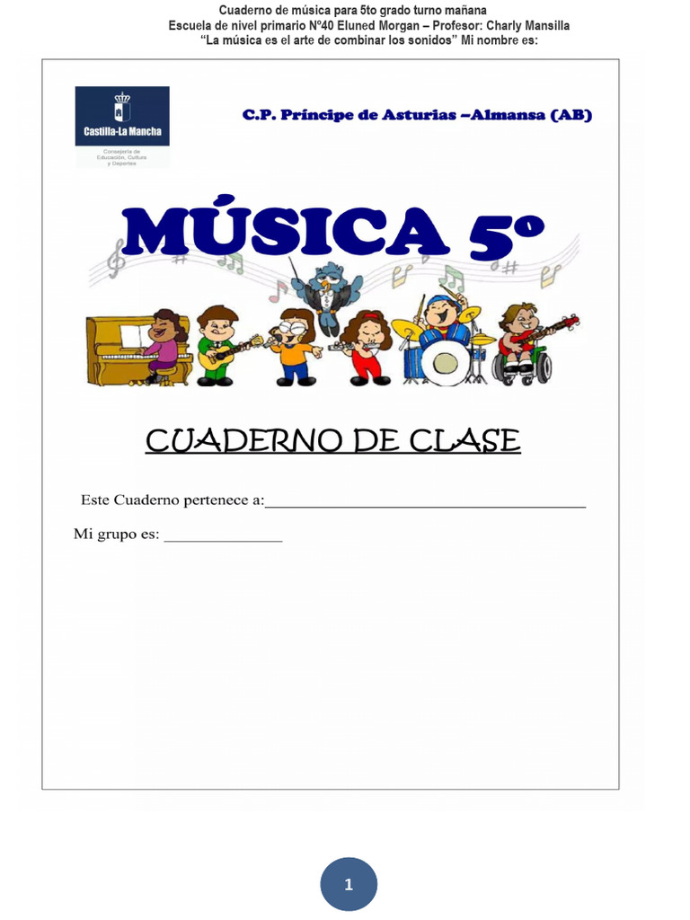 Cuaderno de Musica de 5to Grado | PDF | Amor | Carrusel