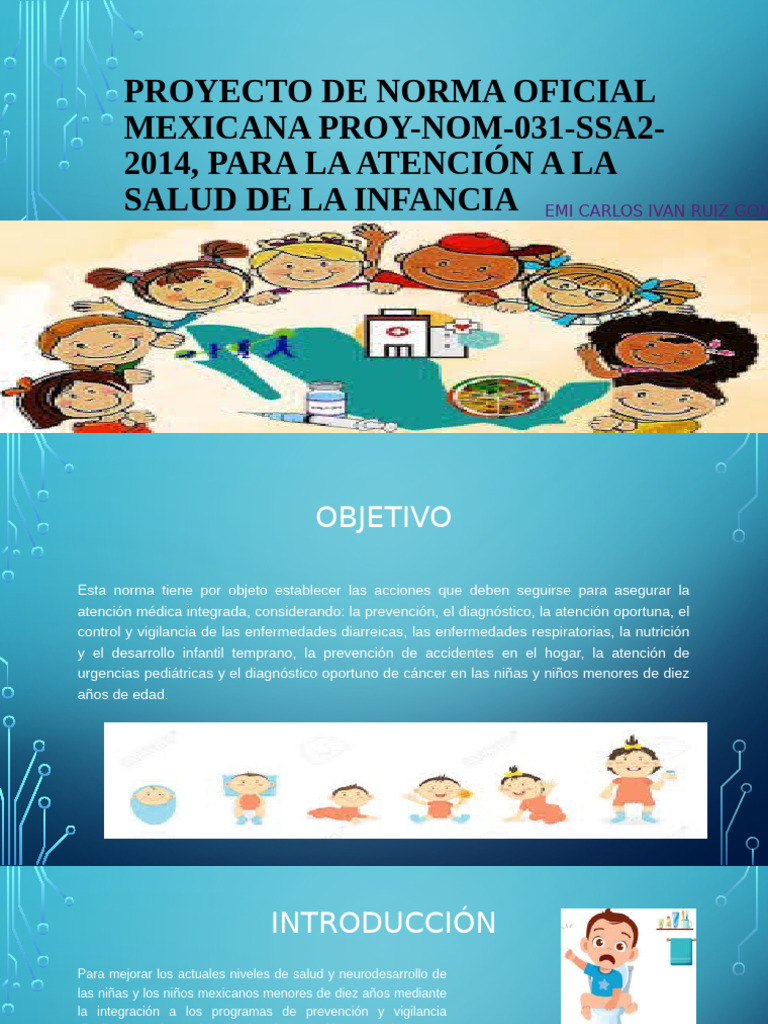 Carlos PROYECTO DE NORMA OFICIAL MEXICANA PROY-NOM-031-SSA2-2014 J PARA | PDF | Cáncer ...