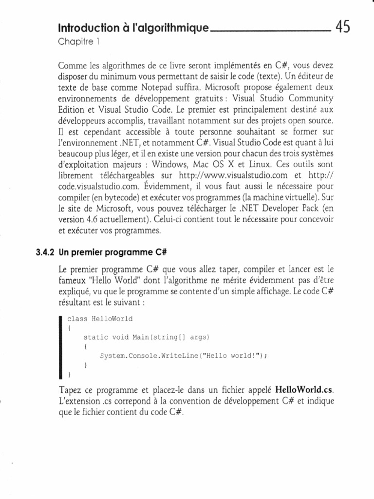 Wiley Algorithmique Programmation Cscharp_Partie25 | PDF