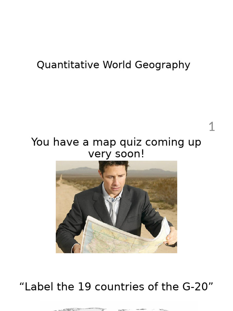 World Regional Geography - 01 - Quantitative World Geography | PDF ...