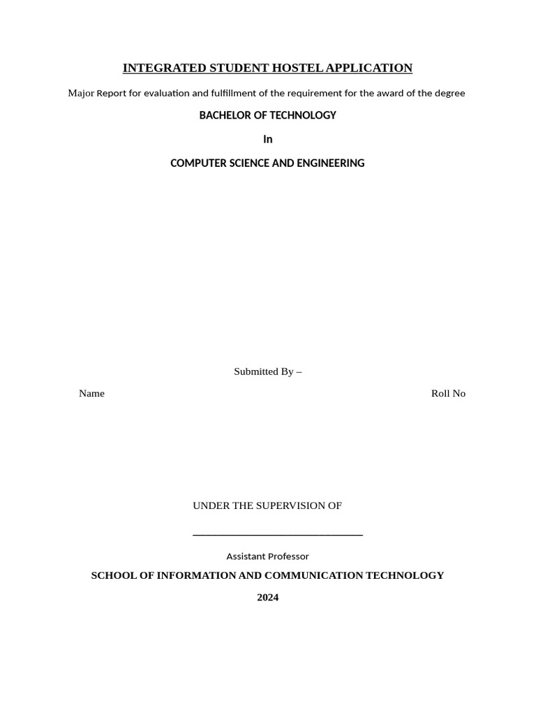 Front Page Major Project | PDF