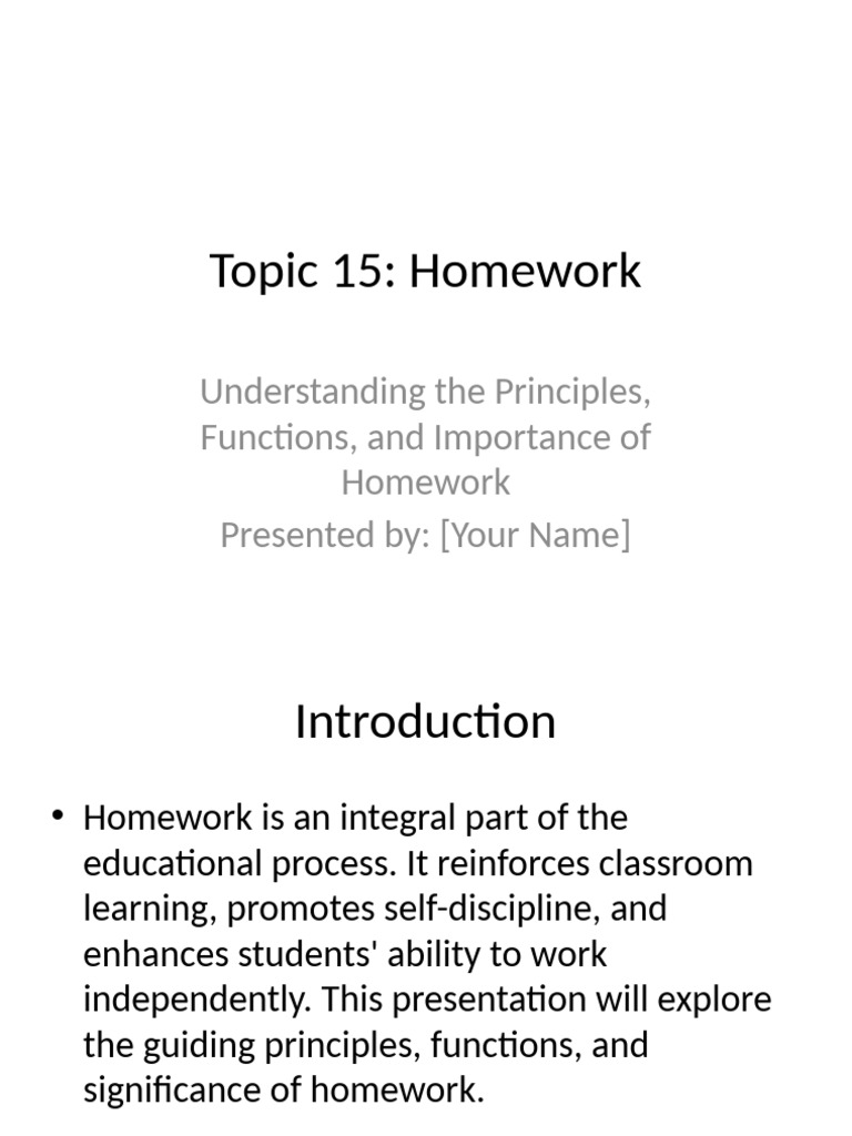 Topic 15 PED 103-1 | PDF | Homework | Learning