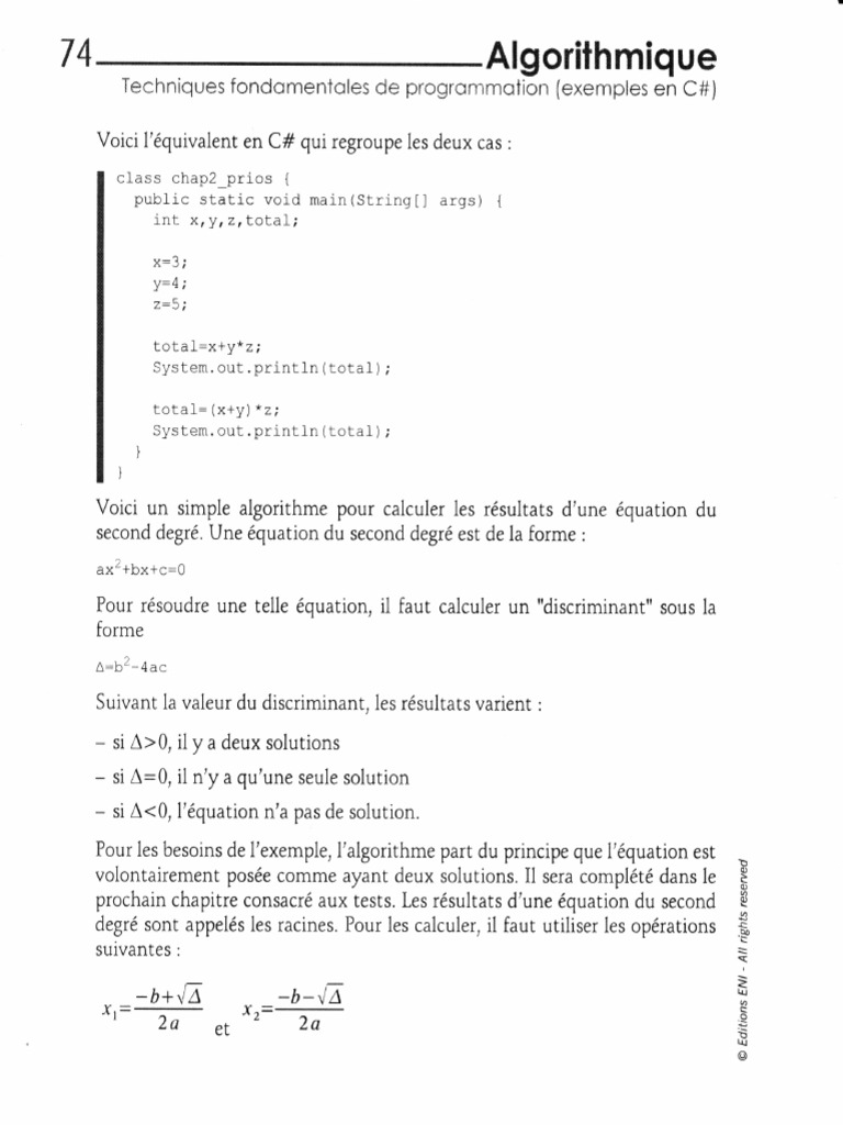 Wiley Algorithmique Programmation Cscharp - Partie39 | PDF