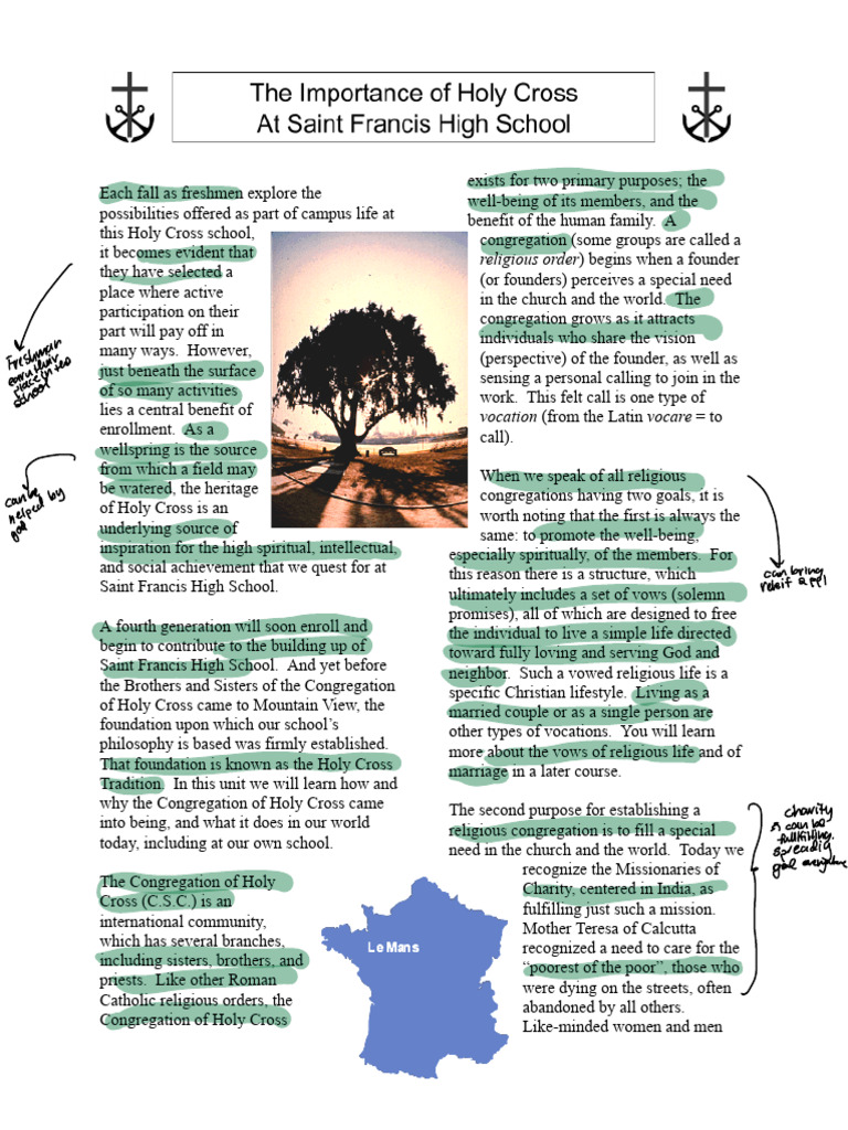Holy Cross History | PDF | Catholic Church