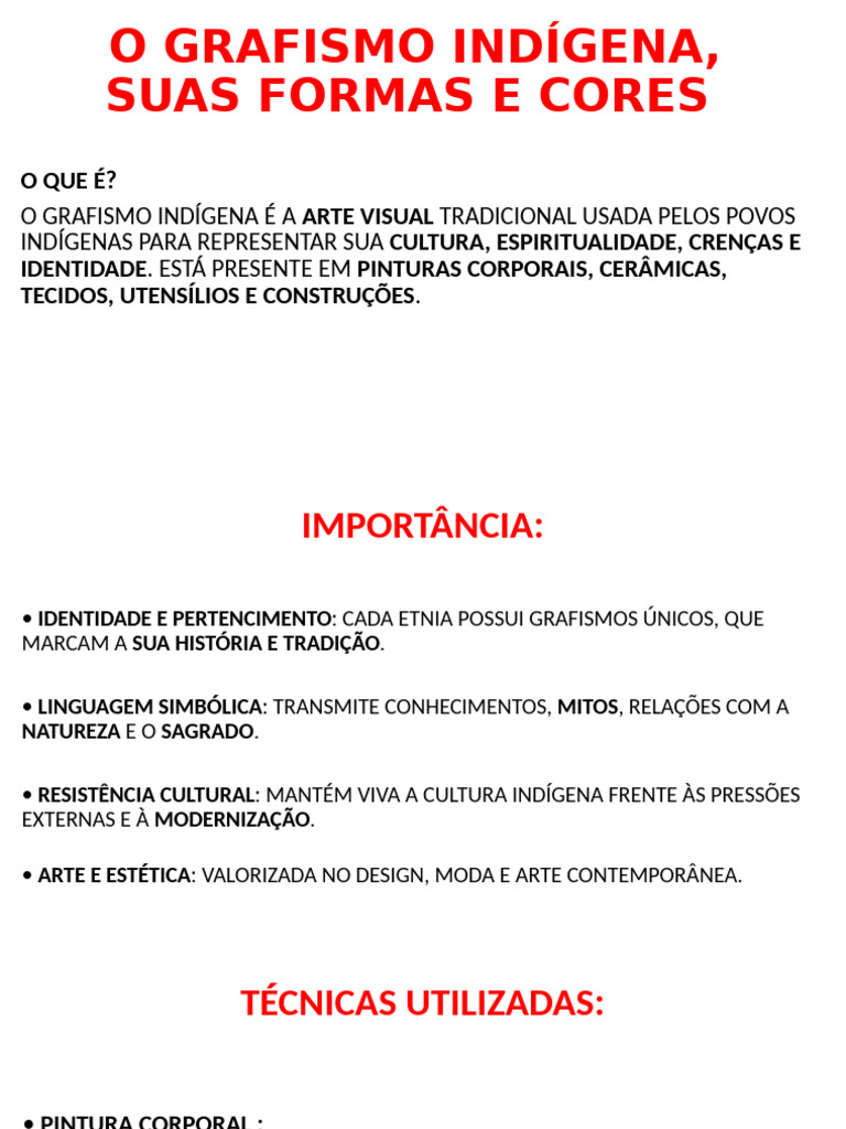 Grafismo Indígena: Formas e Significados | PDF