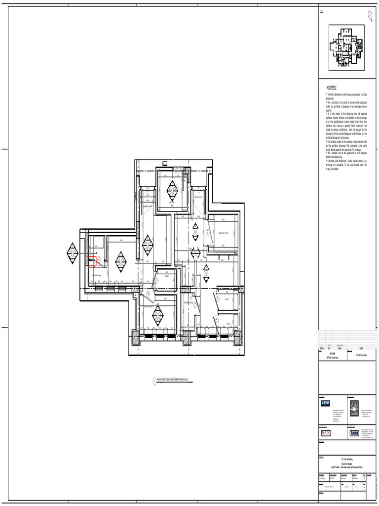 Architectural Plan for Restroom Design | PDF