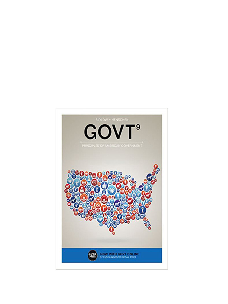 Govt, Principles of American Government 9Th Edition Edward Sidlow ...