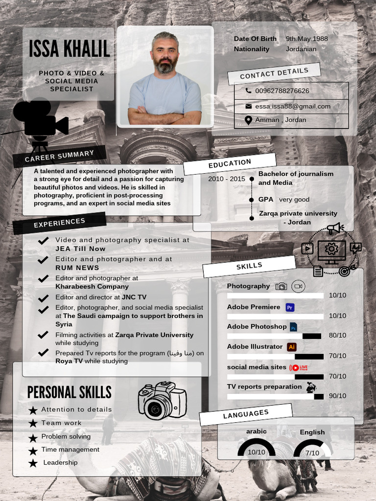 Black White Yellow Modern Creative Urban Resume - 20250308 - 125324 - ٠٠٠٠ | PDF