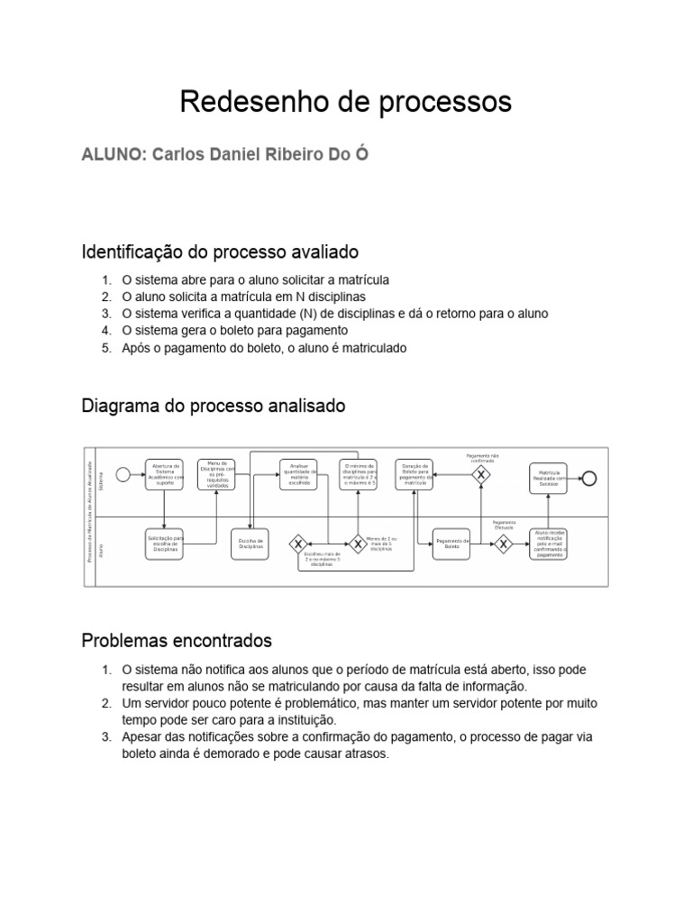 Redesenho de Processos | PDF