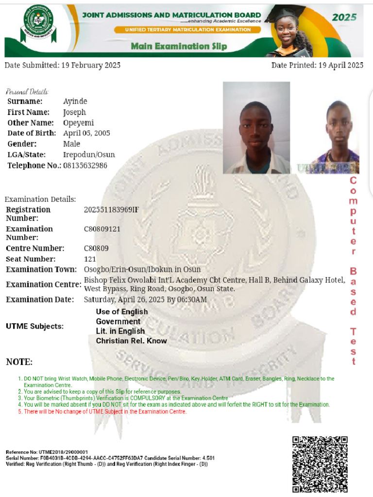 Jamb Slip | PDF
