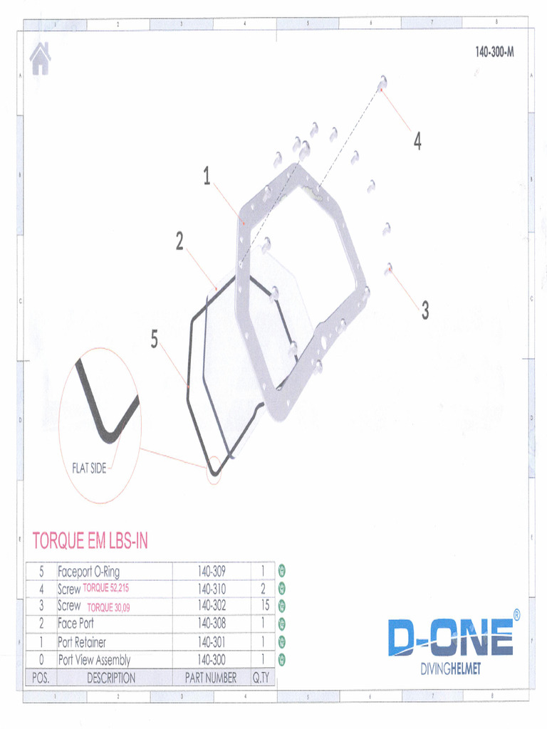 DRASS D-One Helmet Exploded View | PDF