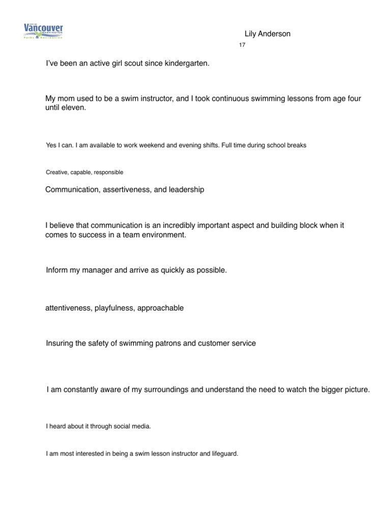 Interview Questions - Fillable | PDF