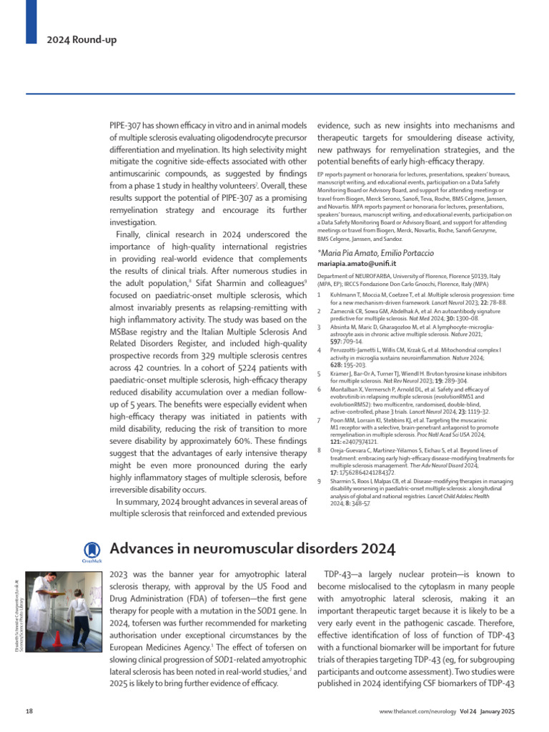 Advances in Neuromuscular Disorders 2024 | PDF | Muscular Dystrophy | Sleep