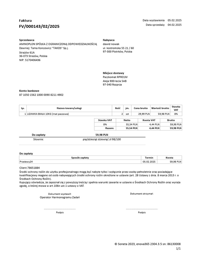 FV 000143 02 2025 | PDF