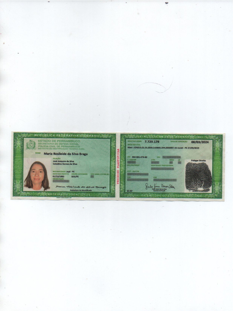 Documento Frente e Verso | PDF