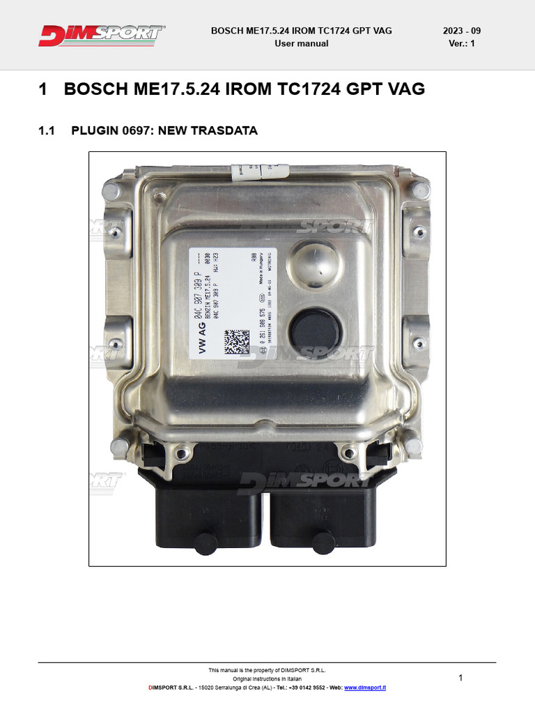 ECUTools Vietnam Pinout Dimsport Open Mode Bosch ME17.5.24 VAG | PDF