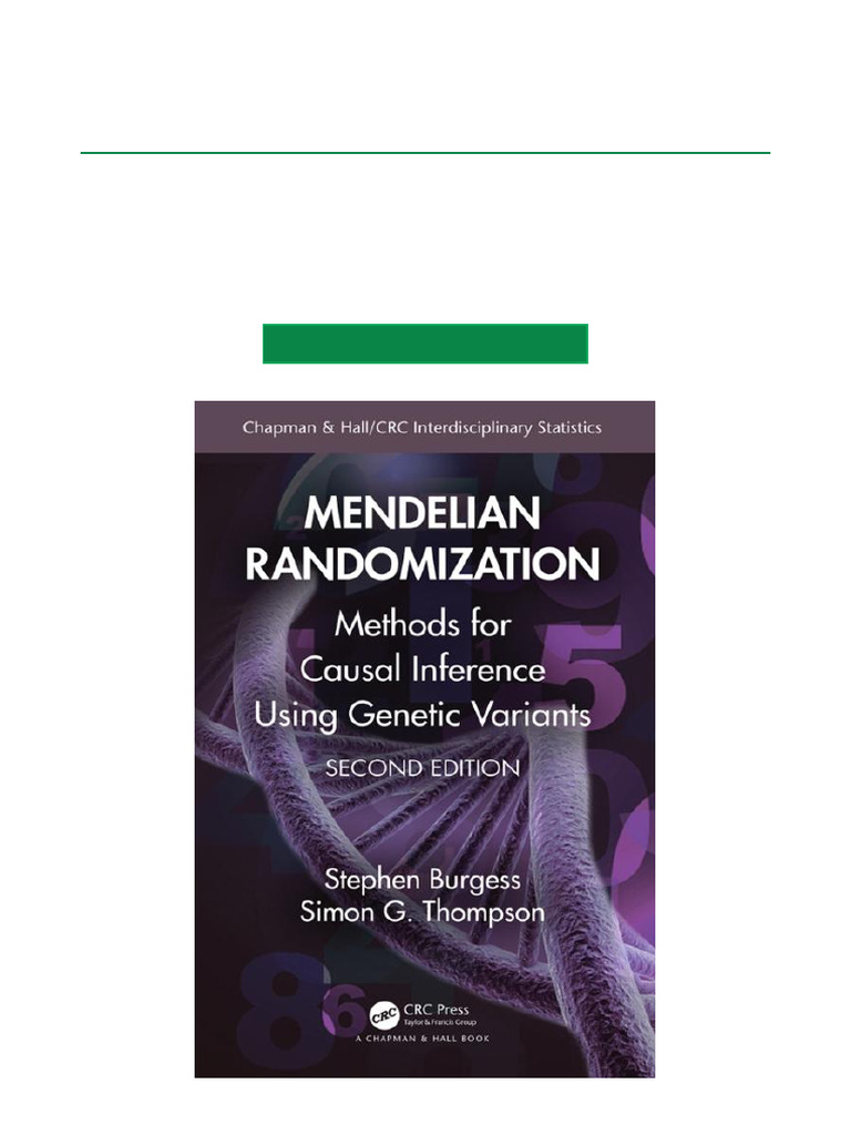 Mendelian Randomization for Causal Inference | PDF | Epidemiology ...
