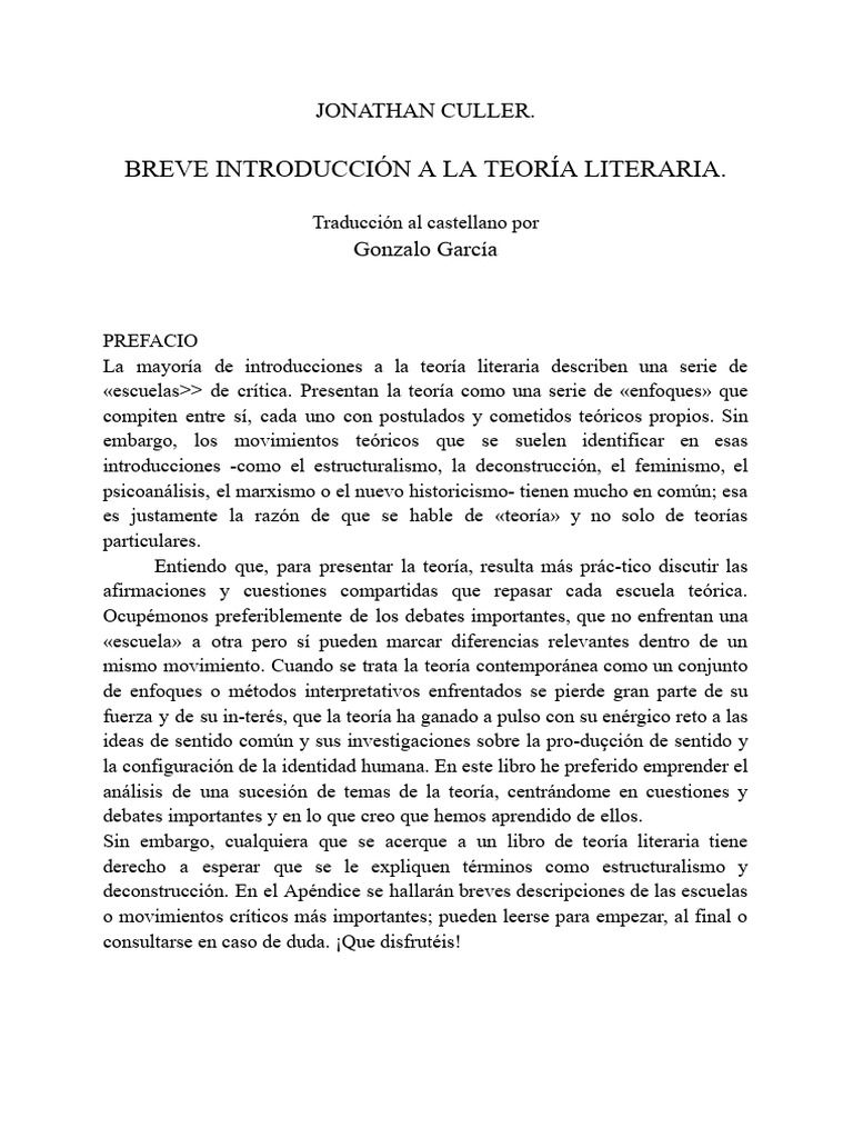 JONATHAN CULLER | PDF | Teoría | Michel Foucault