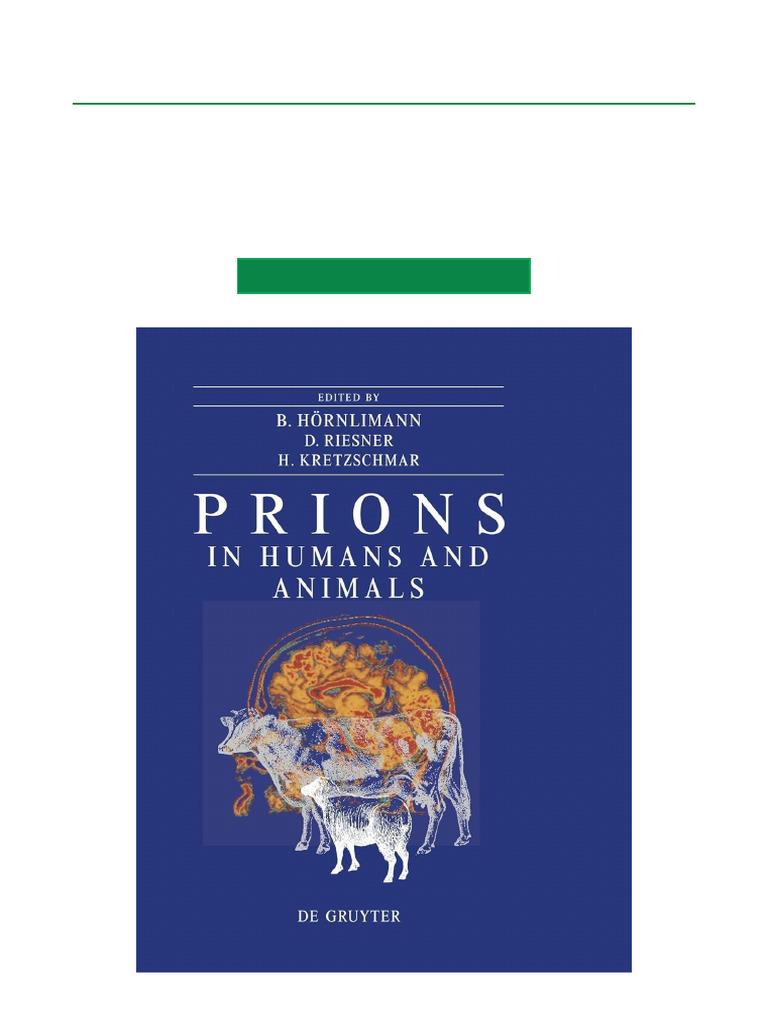 Prions in Humans and Animals - 1st Edition Digital PDF Download | PDF