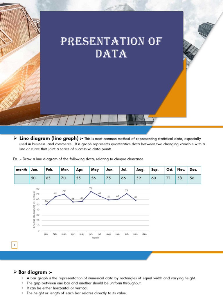 Lec-03 Presentation of Data | PDF | Pie Chart | Histogram