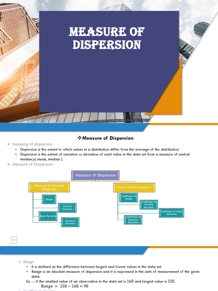 Lec-05 Measure of Dispersion | PDF | Statistical Dispersion | Quartile