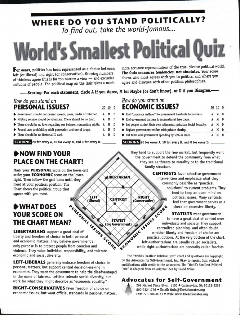 Political Quiz | PDF | Liberty | Liberalism