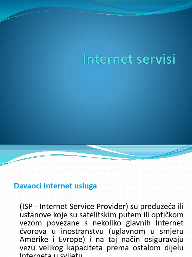 Internet Servisi VIII Razred | PDF