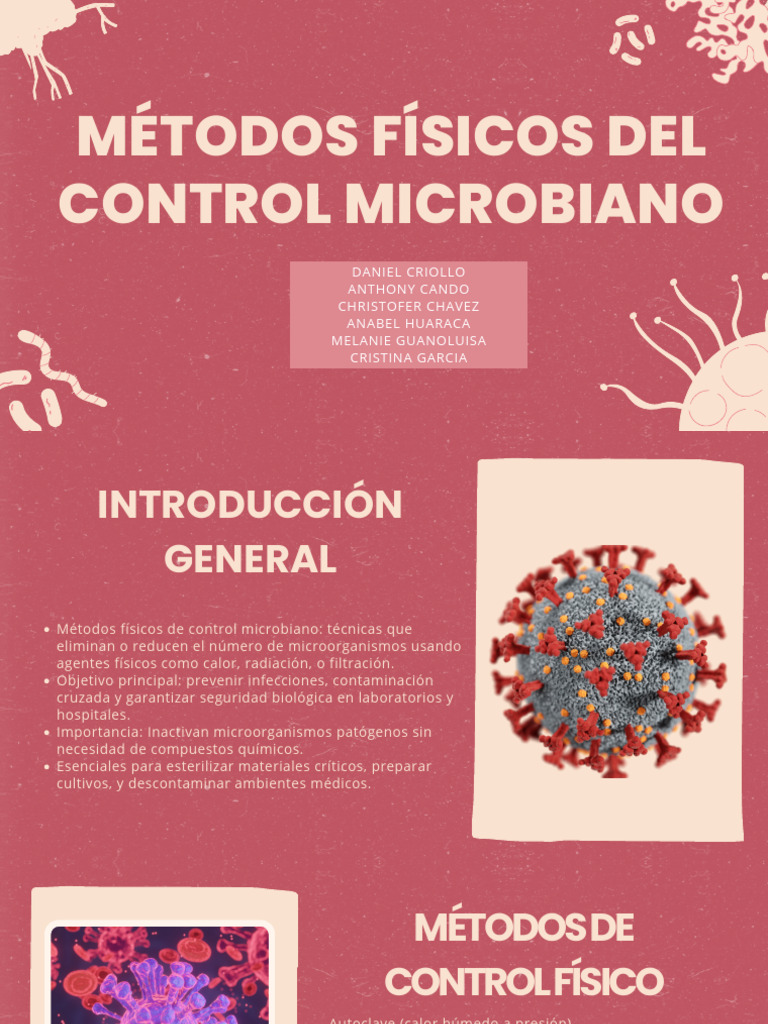 Métodos Físicos en Control Microbiano | PDF | Esterilización ...
