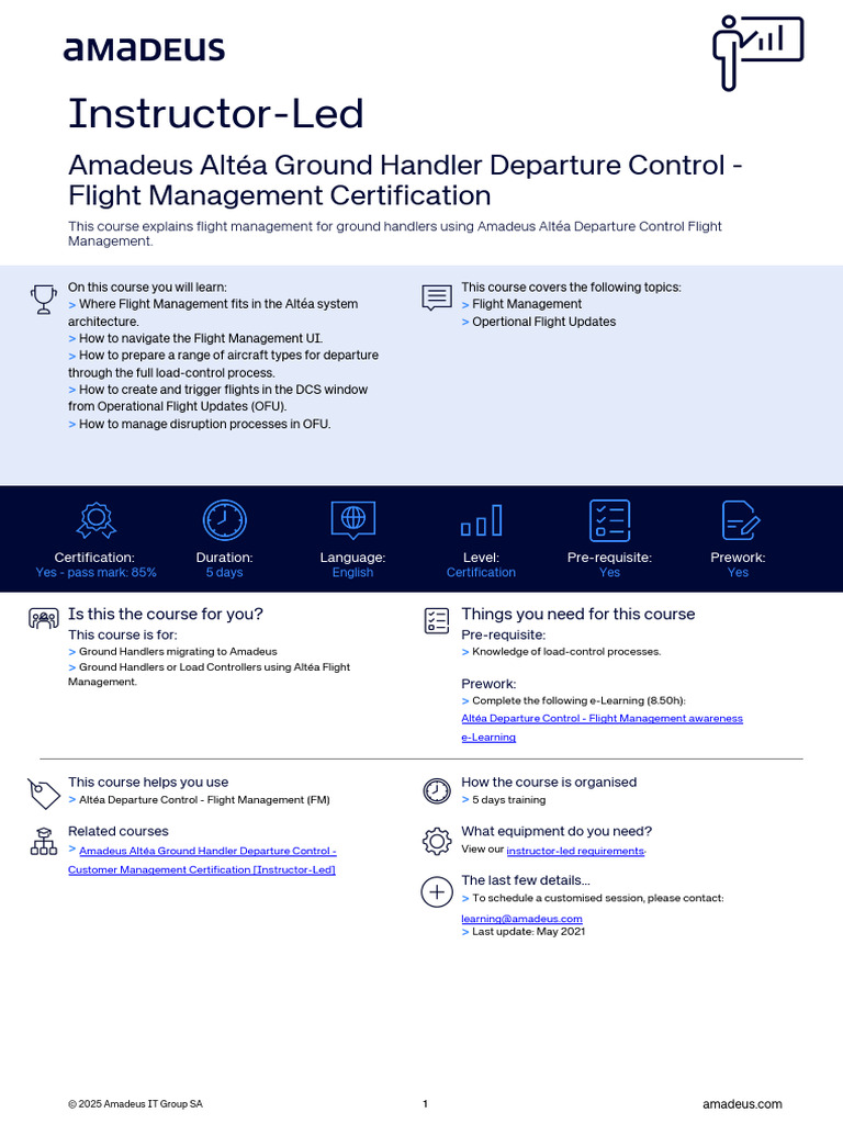 Amadeus Altéa Flight Management Course | PDF | Information Technology ...