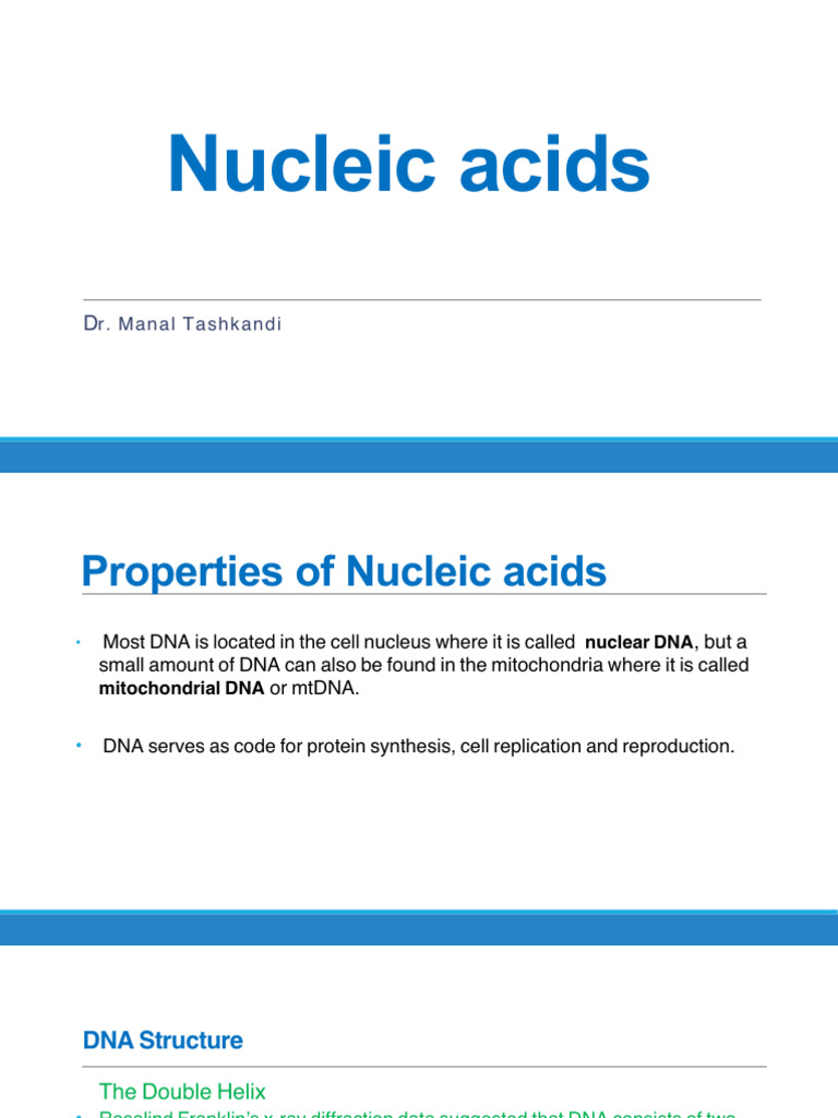 5 - Nucleic Acids | PDF