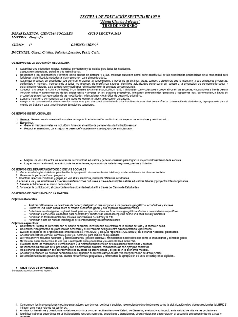 25 M9 6° PLANIFICACION Historia (Recuperado) VALIDO | PDF | Inclusión (Educación) | Evaluación