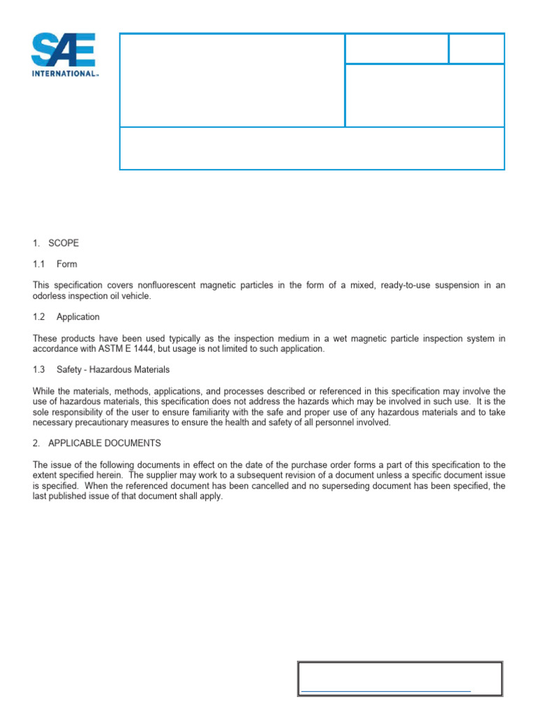 Aerospace Material Specification Rev.e | PDF | Specification (Technical ...
