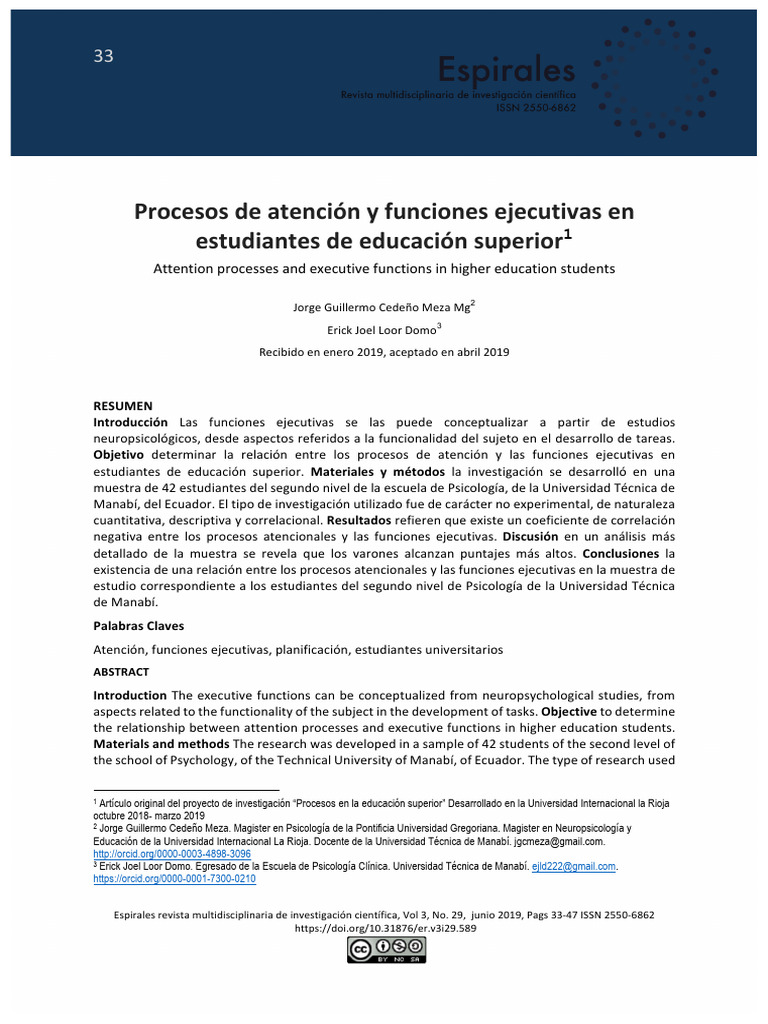 589 1843 3 PB | PDF | Atención | Funciones ejecutivas