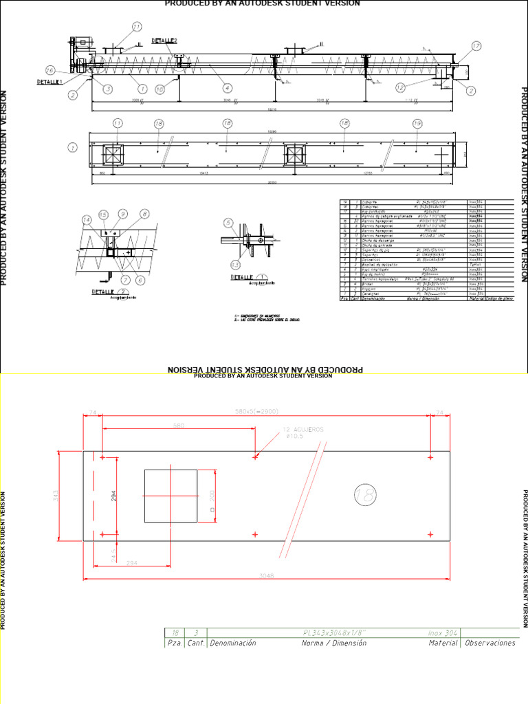 Tornillo Sin Fin Desarenador Helicoidal | PDF
