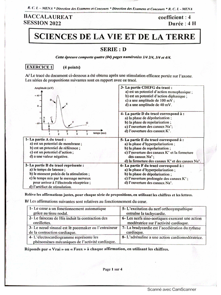 Bac SVT 2022 | PDF