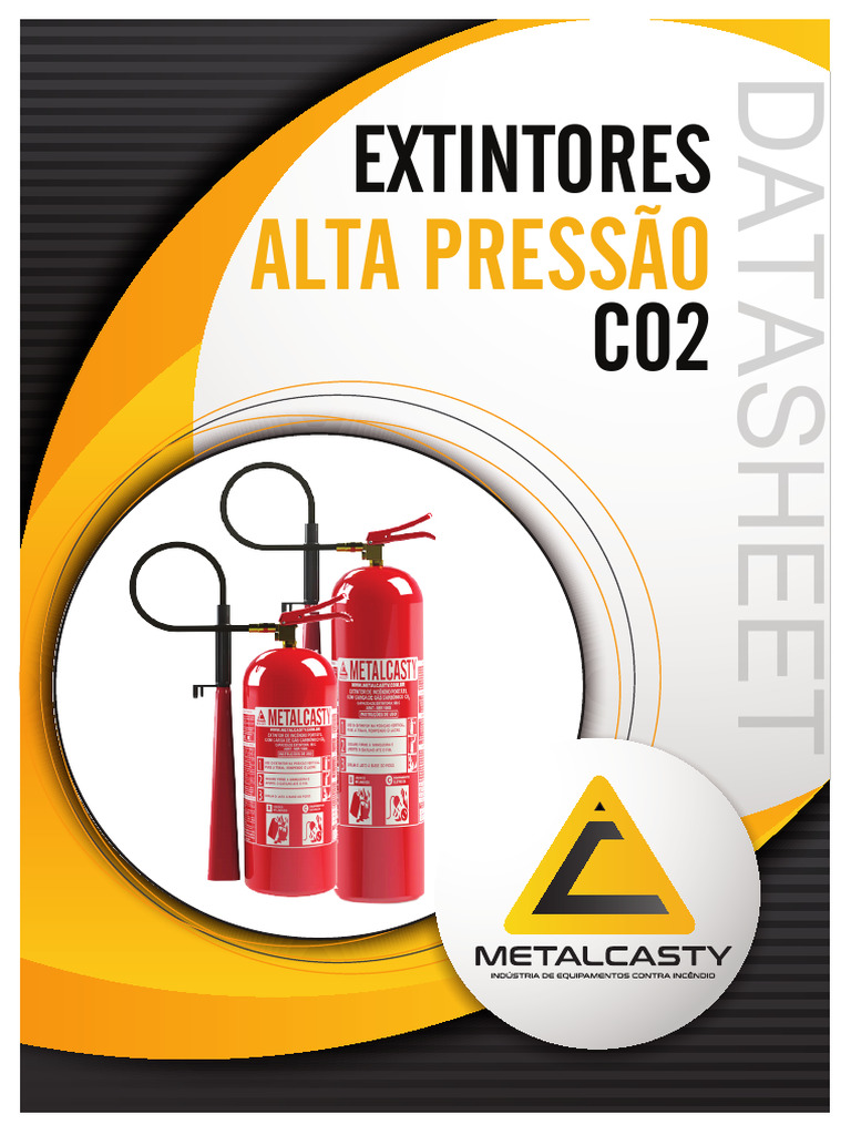 Datasheet Extintor Alta Pressao Co2 | PDF