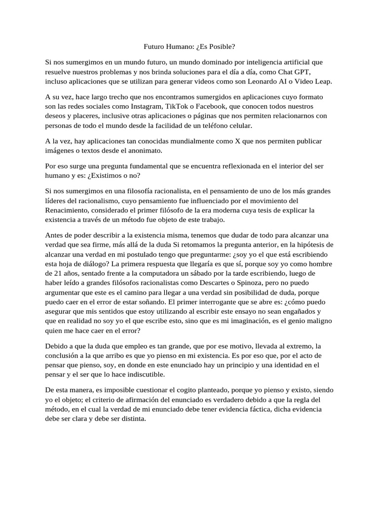 Hoja Formateada Final | PDF | Verdad | Epistemología