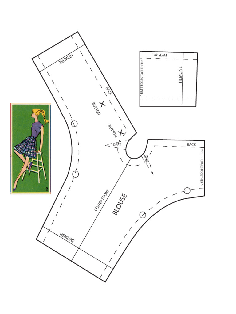 Barbie Blouse and Coulottes | PDF