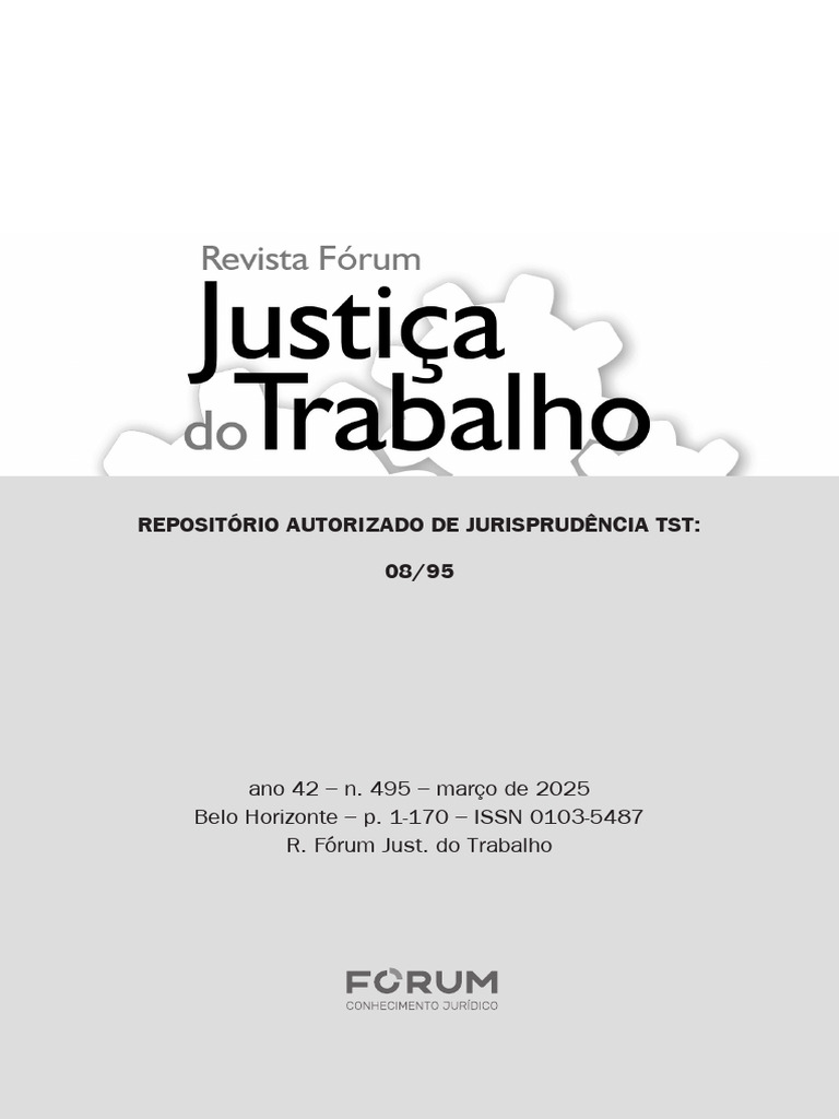 MODELO ARTIGO JT_495_Março_2025 | PDF | Escravidão | Tráfico humano