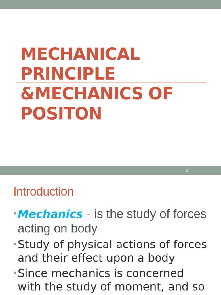 Mechanics and Forces in Physiotherapy | PDF | Force | Acceleration