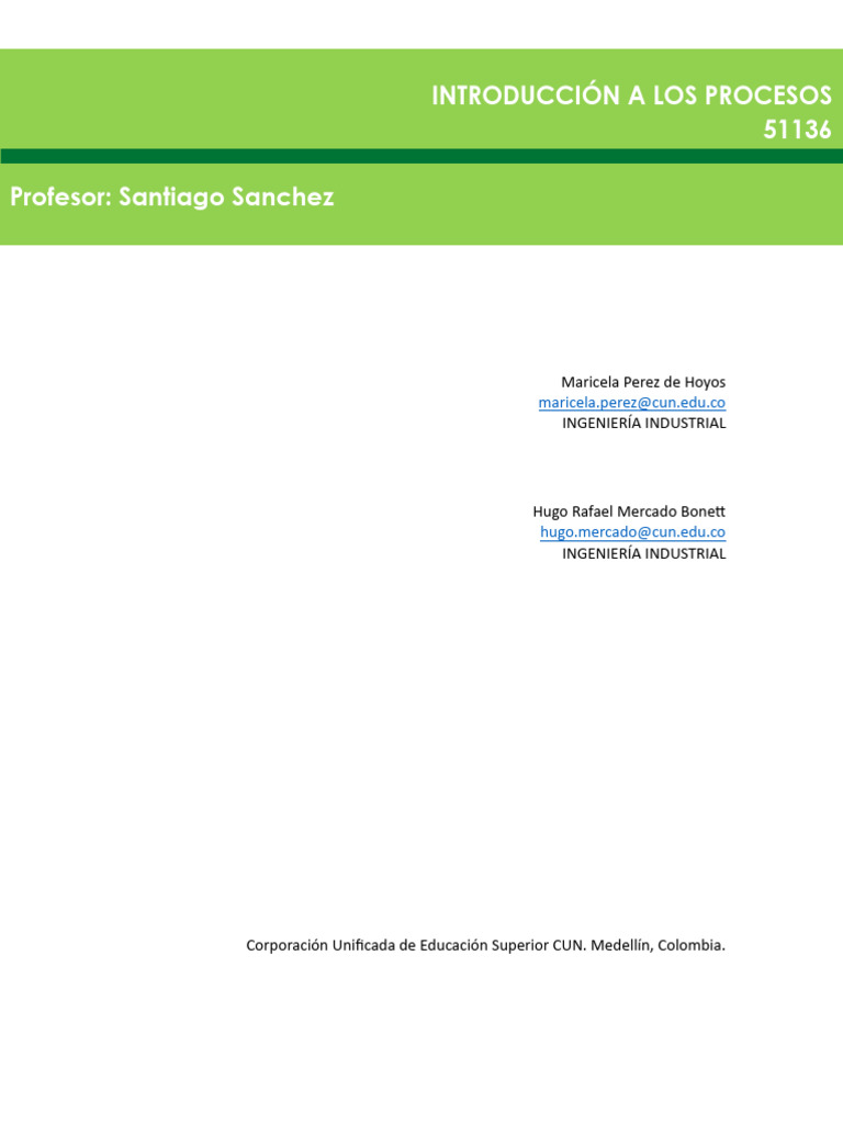Aca Introducción a Los Procesos Hugo Mercado - Maricela Perez | PDF