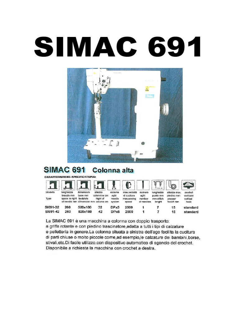 Simac 691 | PDF