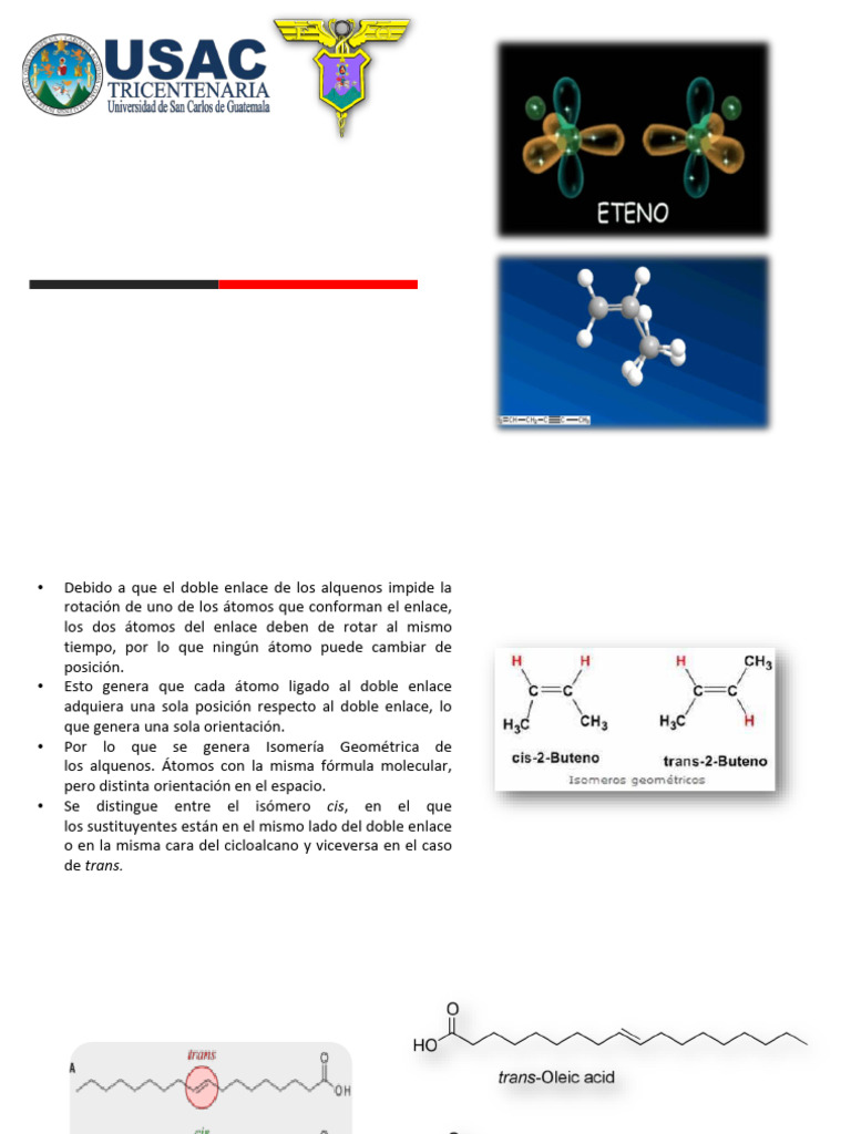 Alquenos y Alquinos (2) | PDF | Alqueno | Isómero