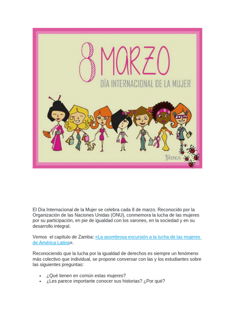 El Día Internacional de La Mujer | PDF