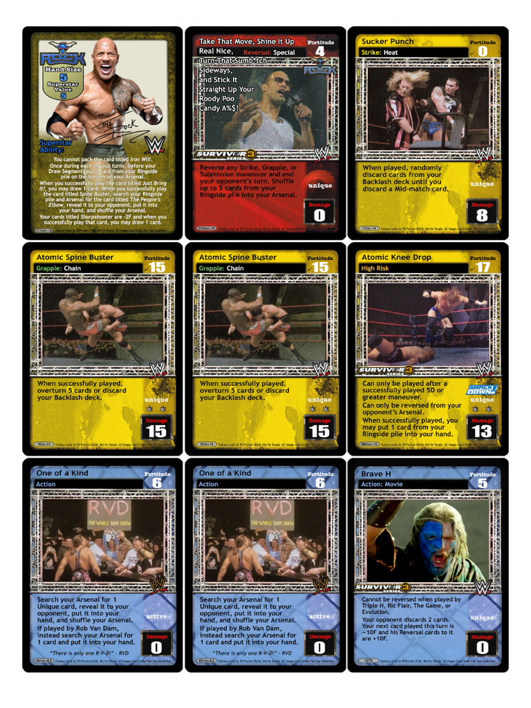 The Rock Prontas Raw Deal Wwe | PDF