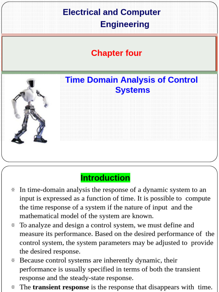 Lecture 4. Time Domain Analysis of Control Systems | PDF | Damping ...