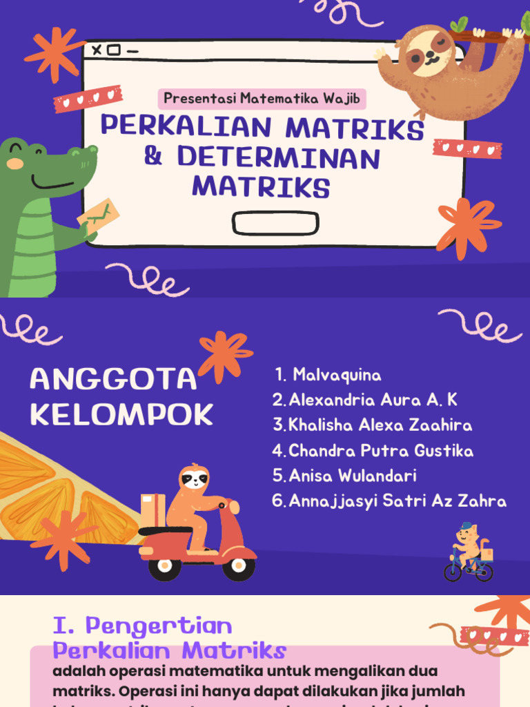 Perkalian dan Determinan Matriks | PDF